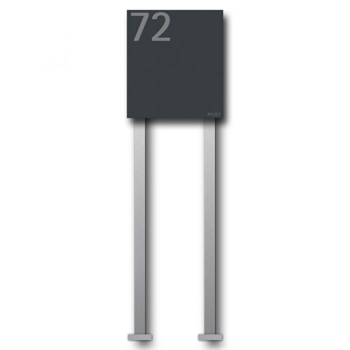 stainless steel letterbox freestanding B1 7016 Number | z-e-d.eu