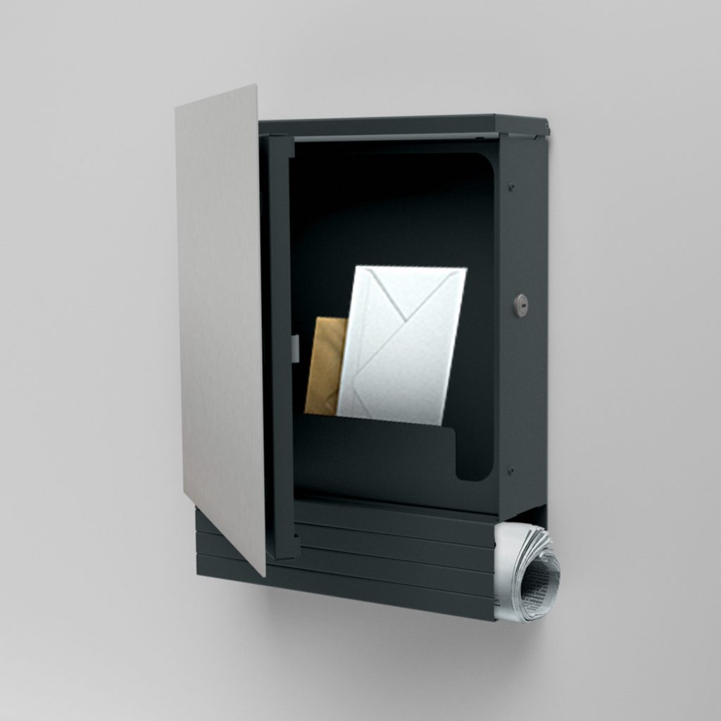 stainless steel letterbox - B1 Light Steel | z-e-d.eu