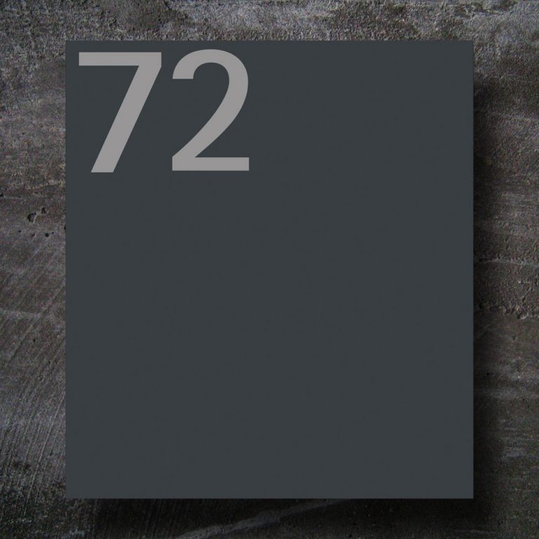 stainless steel letterbox - B1 7016 Number | z-e-d.eu