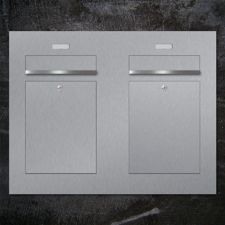 letterbox stainless steel B2 twin | z-e-d.eu