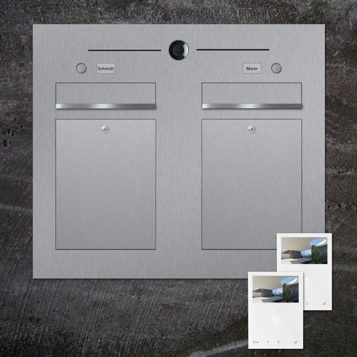 letterbox stainless steel B2V-LC twin | z-e-d.eu