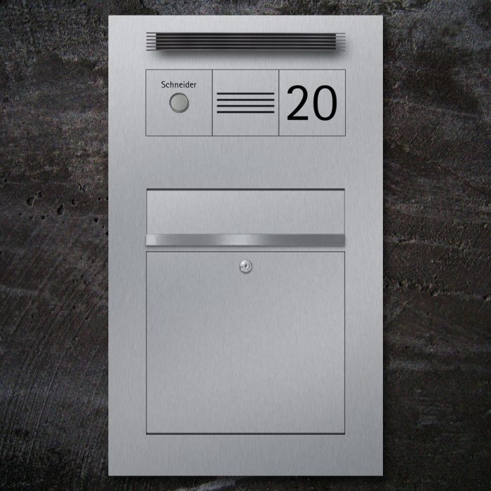 Stainless steel letterbox B3 Flex | z-e-d.eu